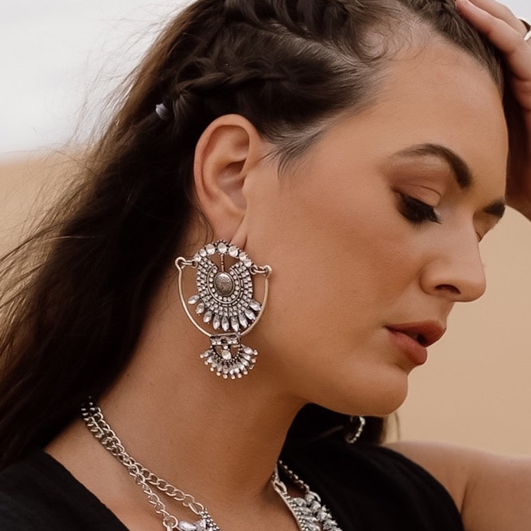 Ravi Boho Statement Earrings – The Songbird Collection