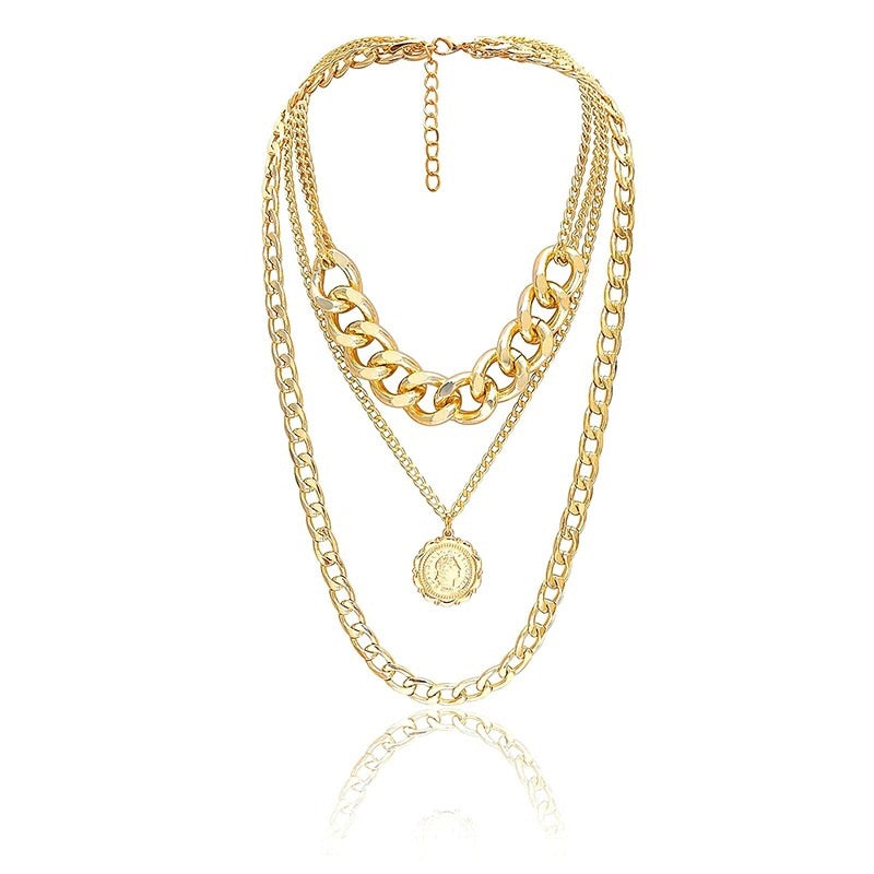 Letizia Layered Chain Necklace - LAST CHANCE! – The Songbird Collection